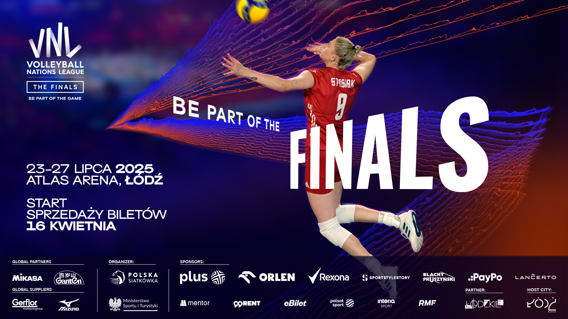 Znamy datę rozpoczęcia sprzedaży biletów na Finały Siatkarskiej Ligi Narodów Kobiet 2025 w Łodzi ...
